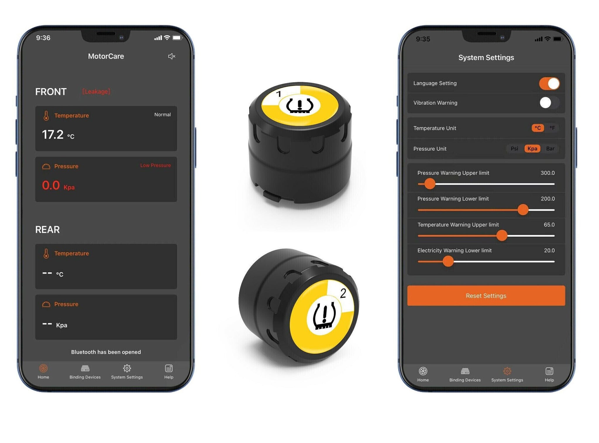Bluetooth Tire Pressure Monitoring System Tpms For Suzuki Motorcycle Atv And Bike Co